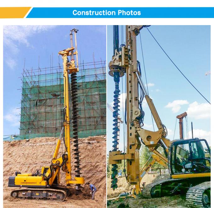 20m depth Hydraulic Mast Triangle Supporting Structure CFA Drilling Rig ...