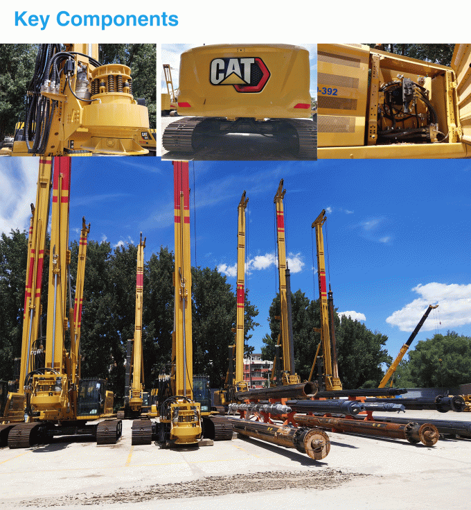 200kN.m Electric Control Platform Piling Rotary Drilling Rig Machine