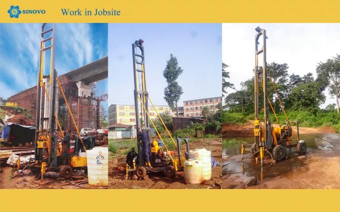 Trailer or crawler type portable Core Drilling rig XY-2B Φ80mm-Φ520mm ...