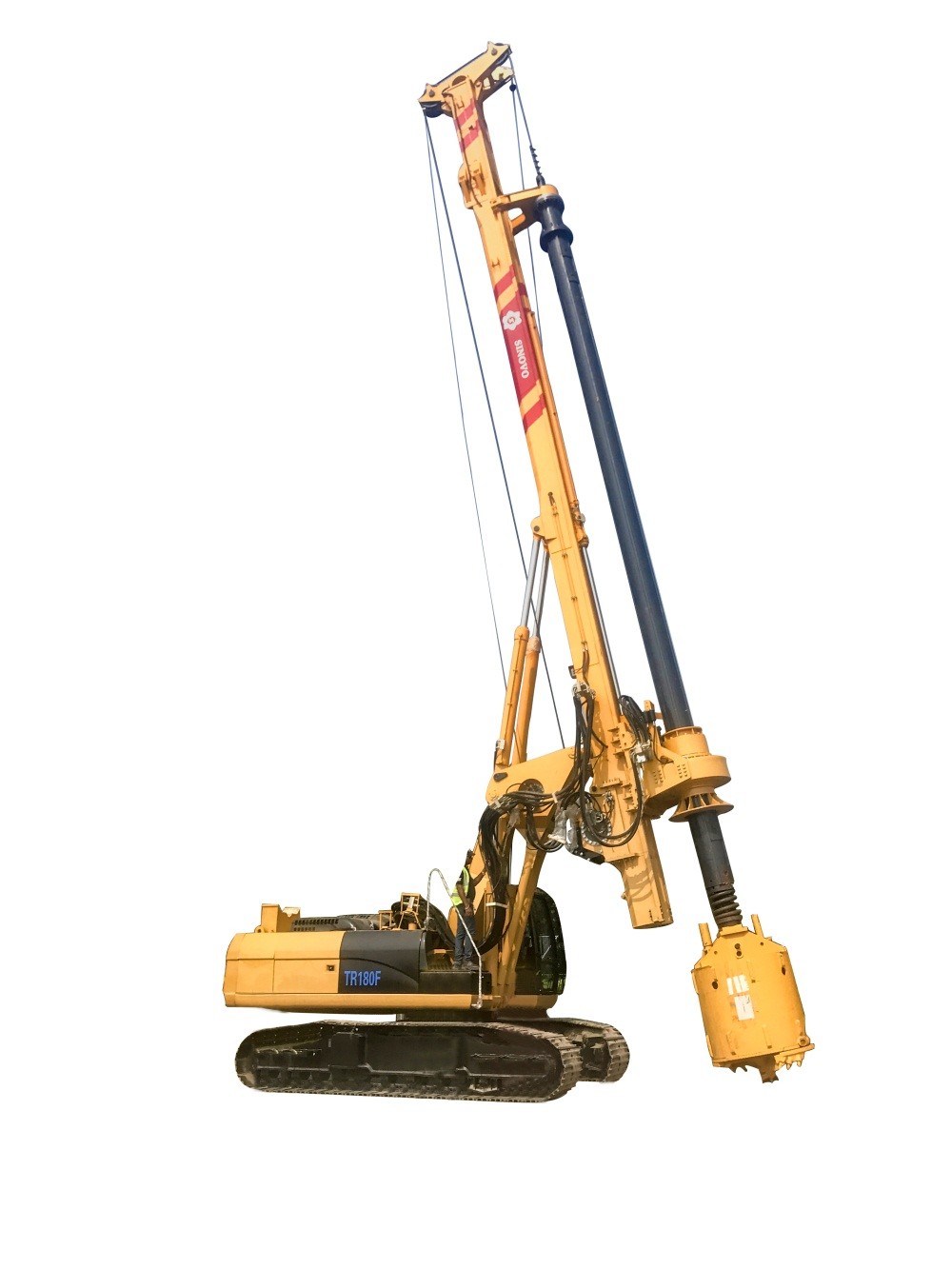 Rotary Drilling Rigs TR180F Drilling Depth 57.5m Overall height 46.5 ...