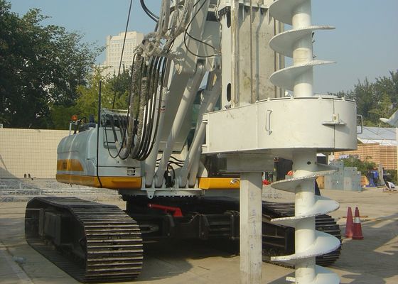 CFA Rotary Drilling rig mounted on Caterpillar Base with pull down ...